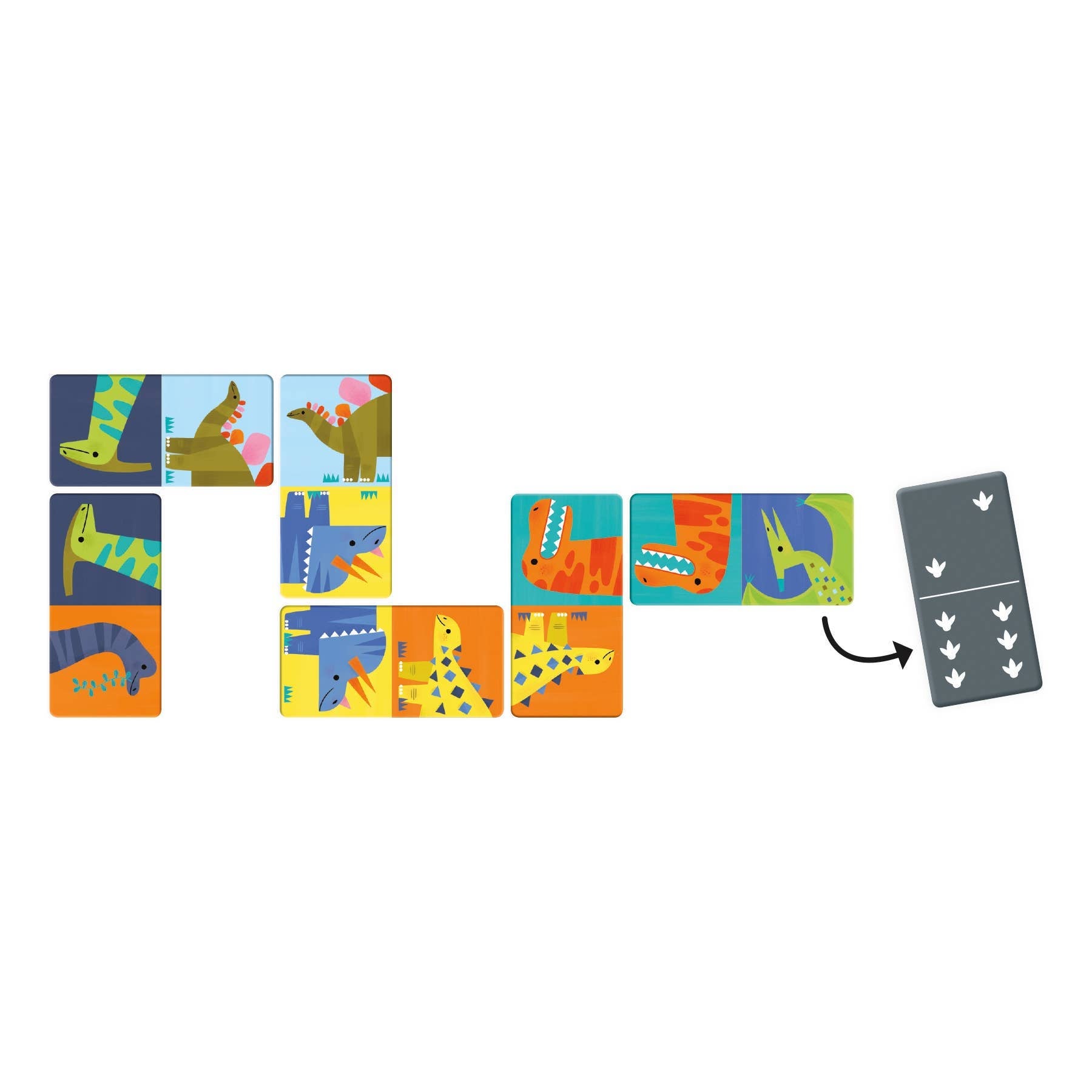 Dinosaur Dominoes – Collecting Joy